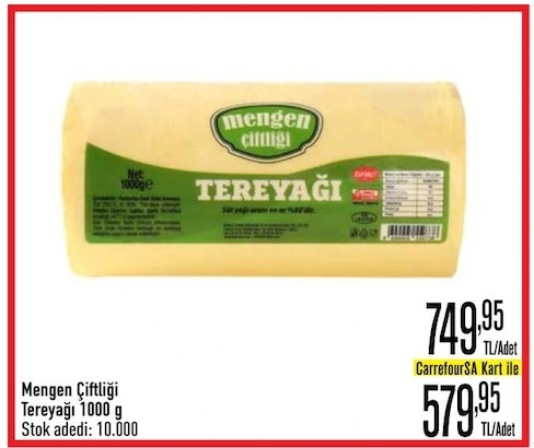 Güncel CarrefourSA Tereyağı Fiyatları 2026 | Haftalık Aktüel
